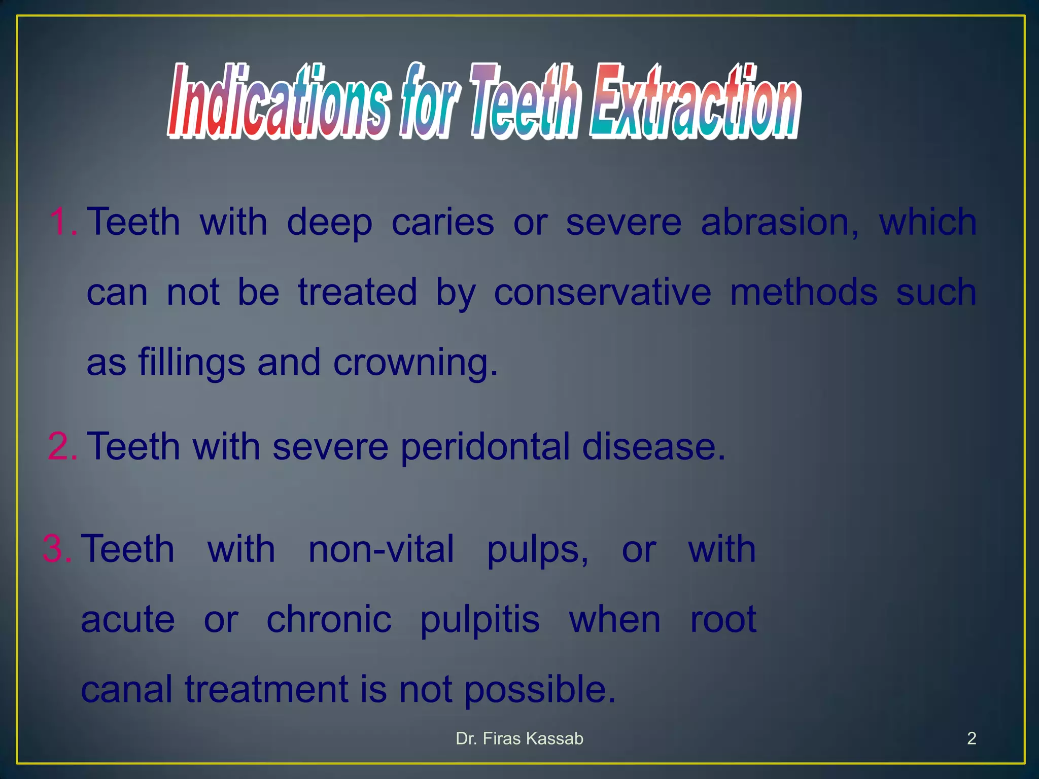 Teeth extraction(1) | PDF