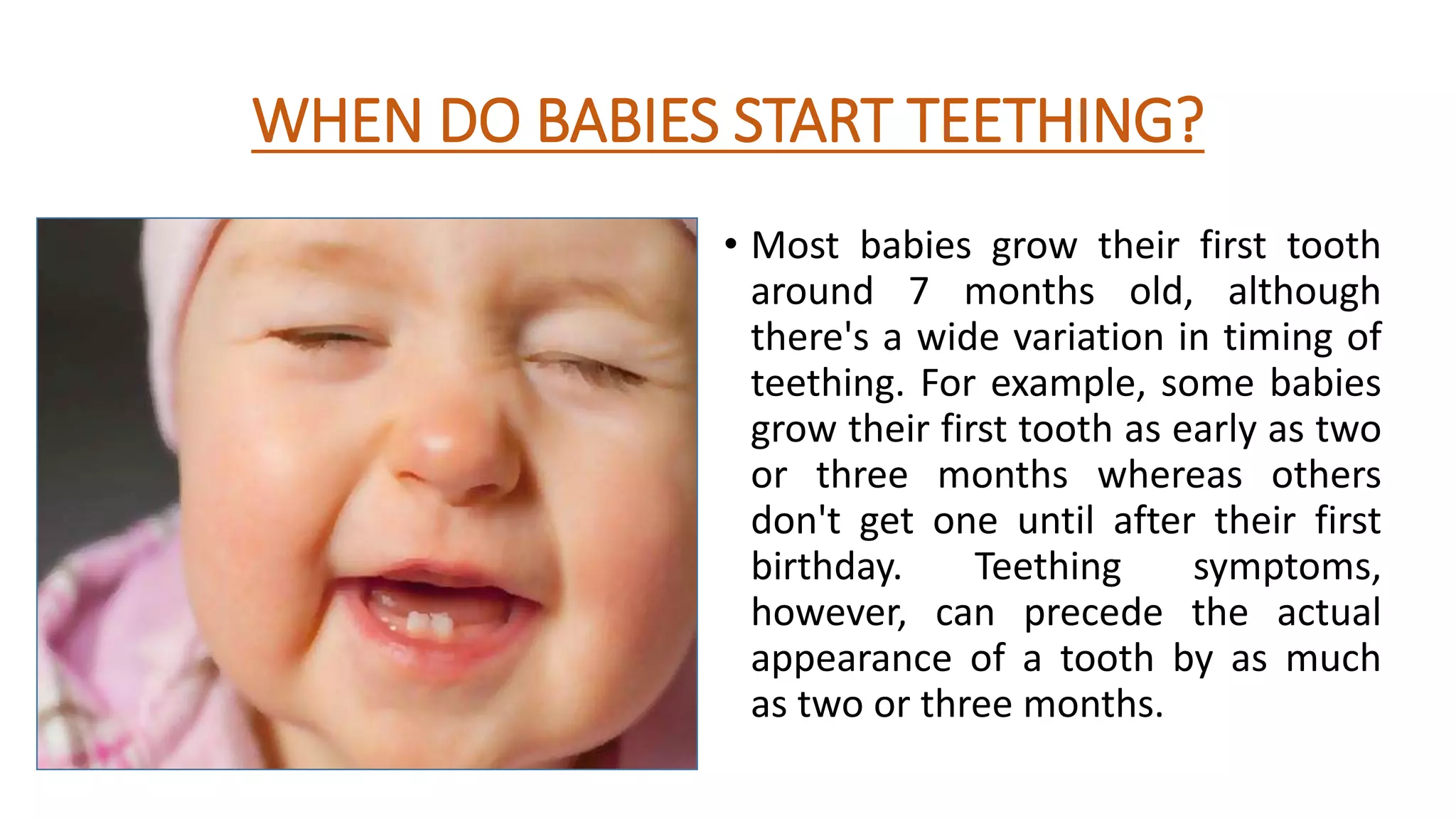 The teething process | PPTX | Parenting Babies and Toddlers | Parenting