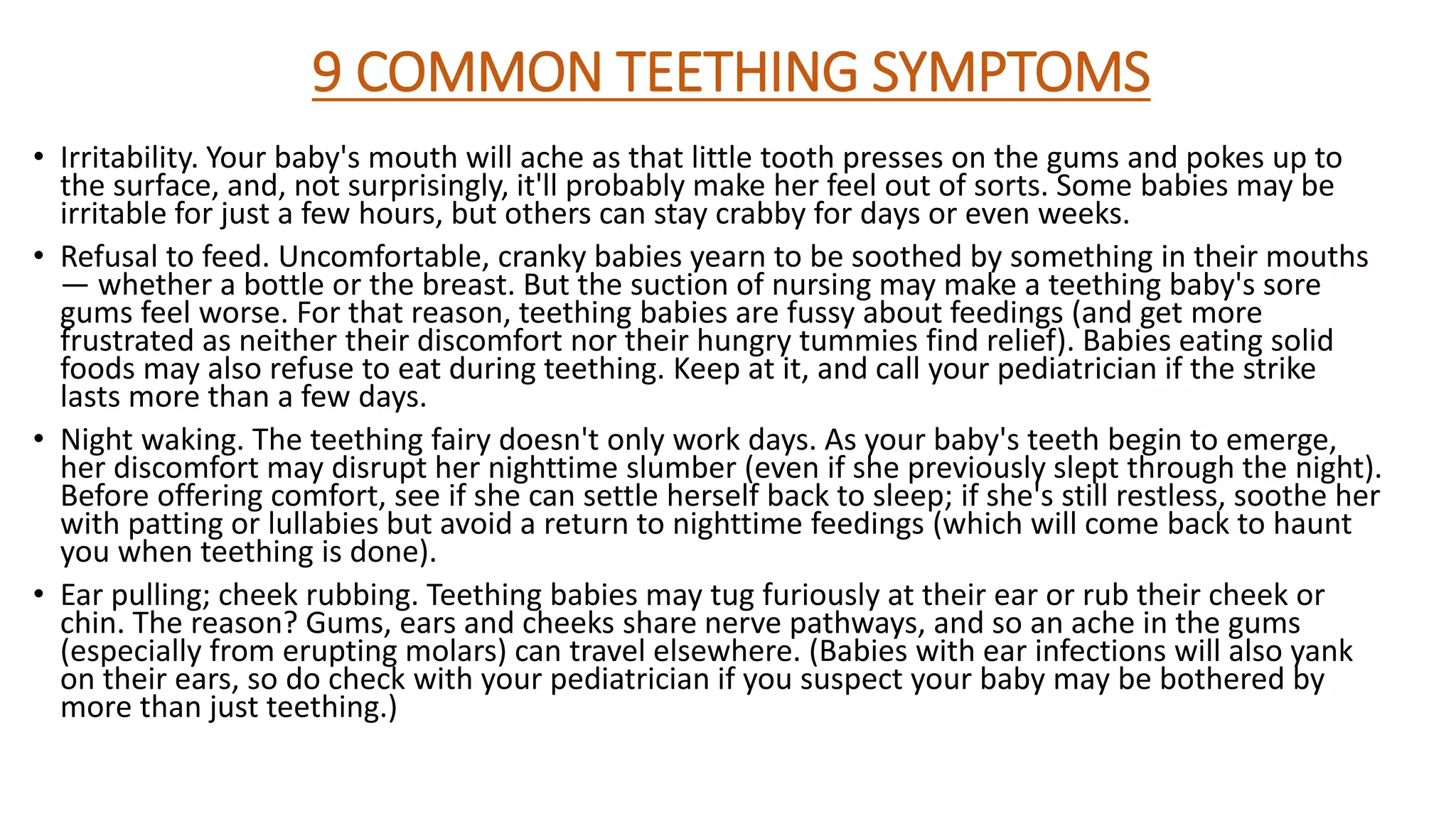 The teething process | PPTX | Parenting Babies and Toddlers | Parenting