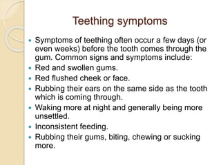 Teething problems and their management.pptx | Dental Health | Diseases ...