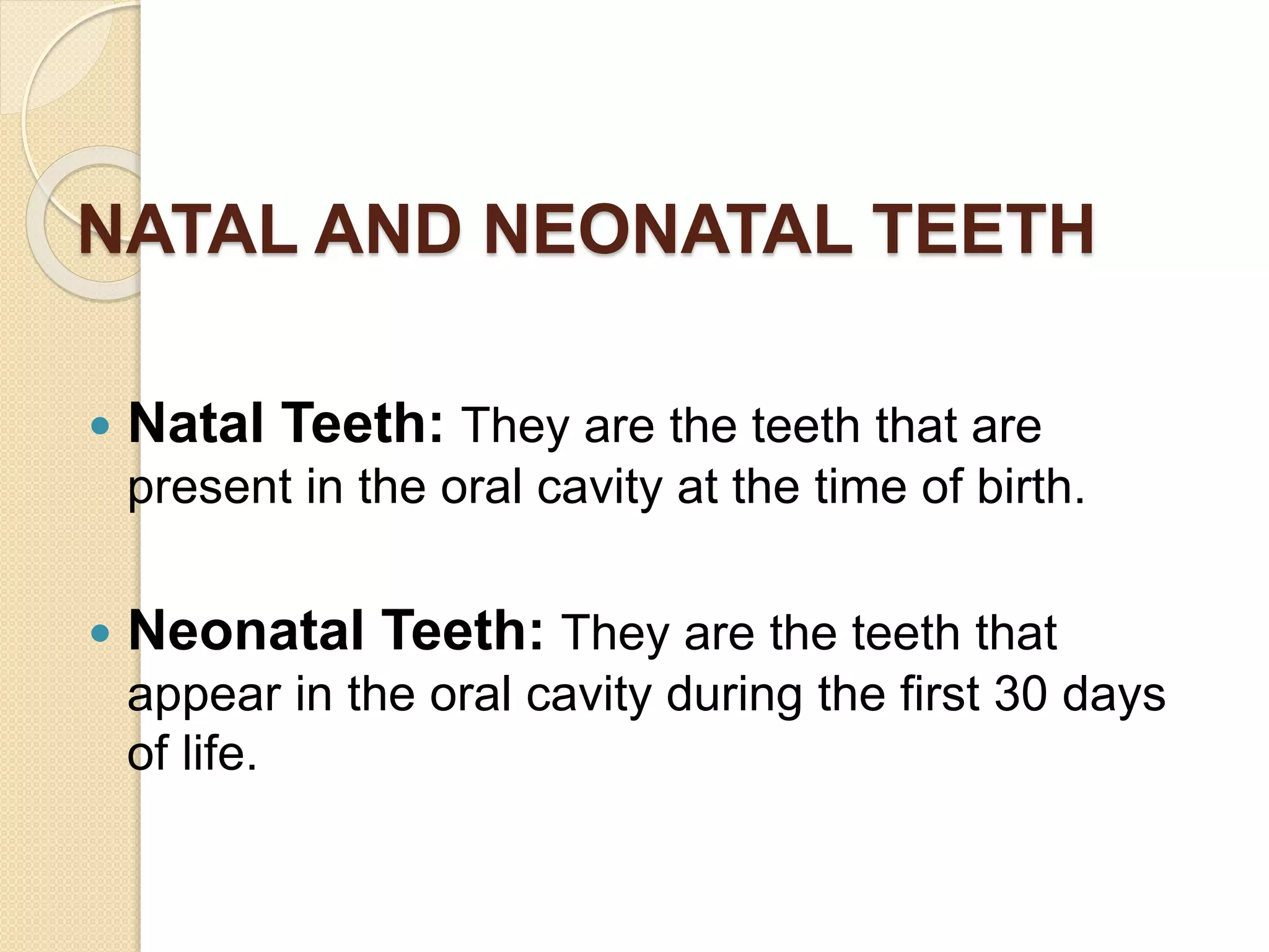 Teething problems & management | PPTX