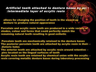 Teeth of Removable Partial Denture | PPT