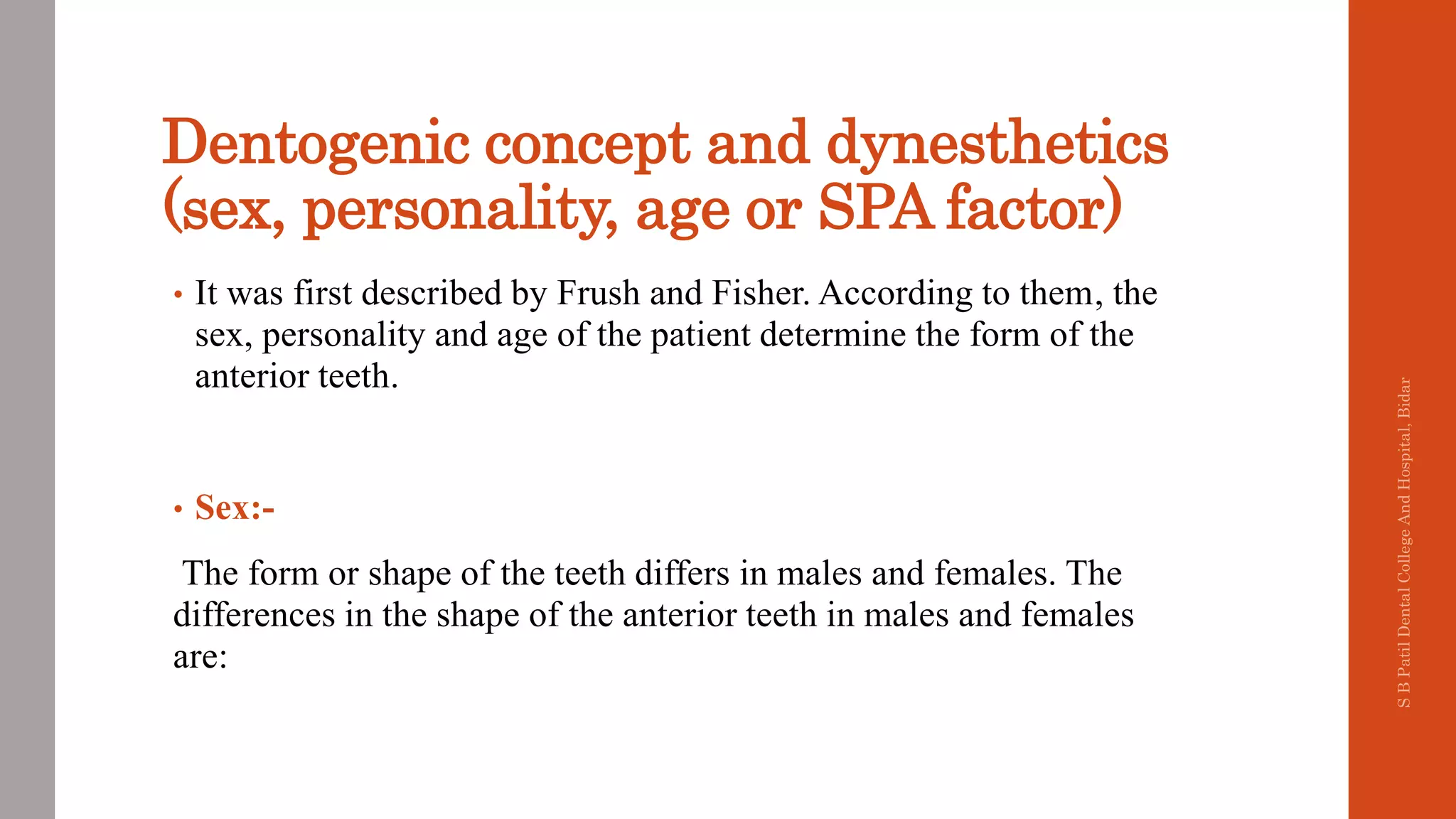 TEETH SELECTION IN COMPLETE DENTURE | PPTX