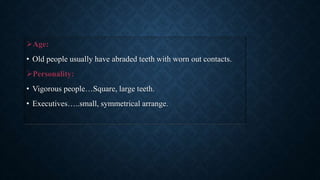 Teeth selection,2017 | PPT