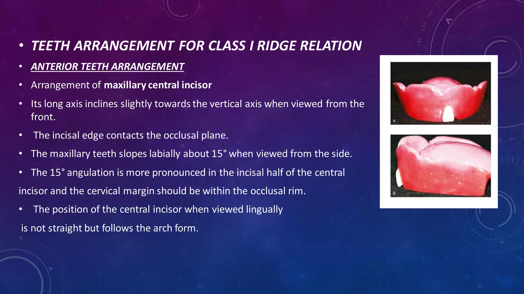 Teeth selection and arrangement | PDF
