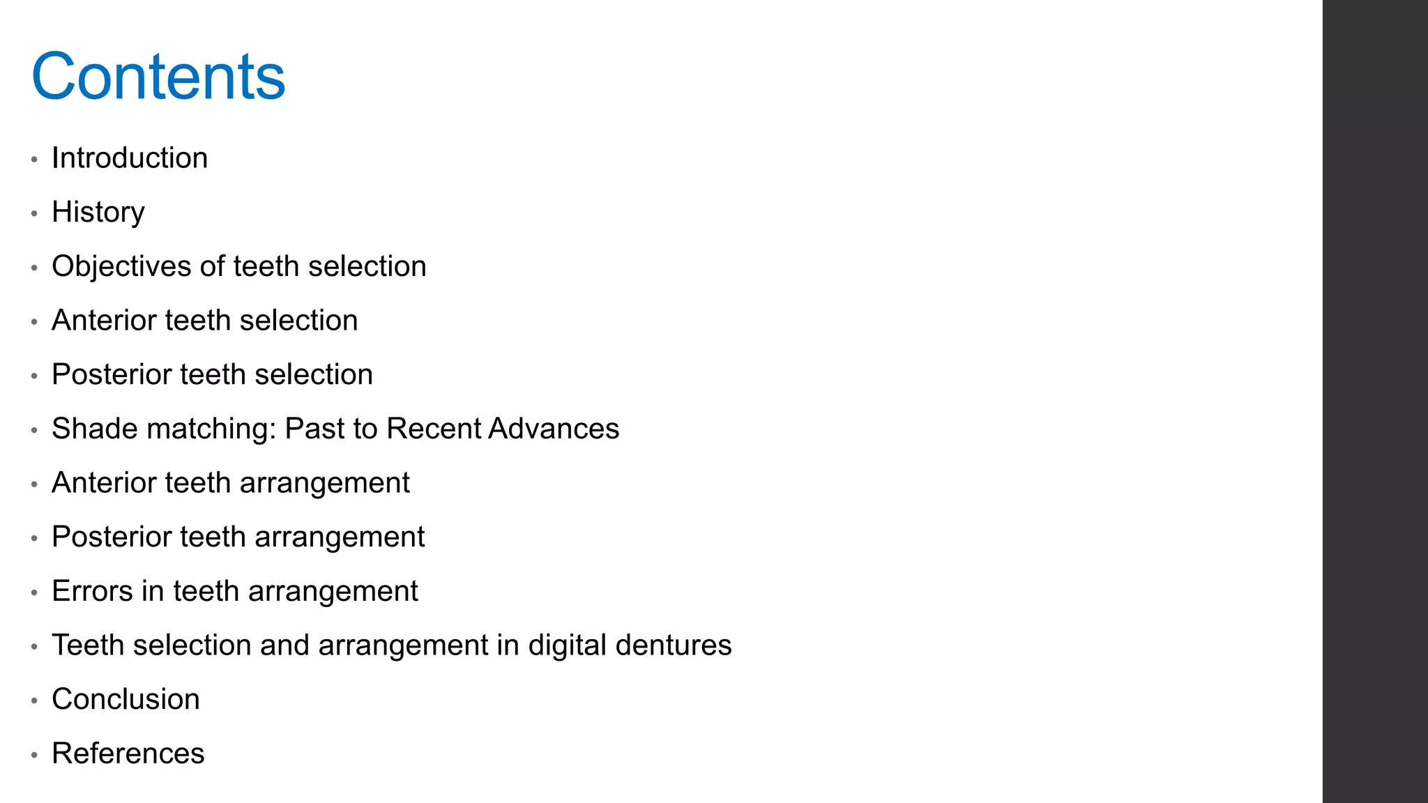 Teeth selection in complete dentures | PPTX