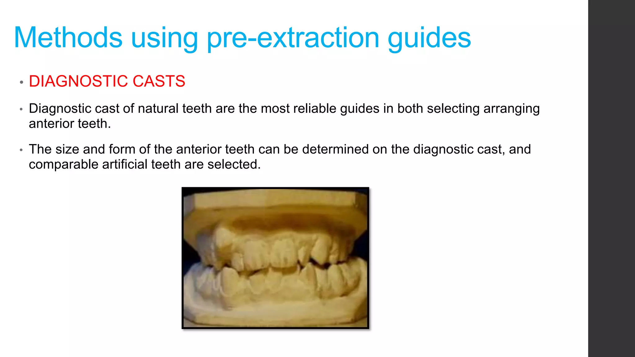 Teeth selection in complete dentures | PPTX