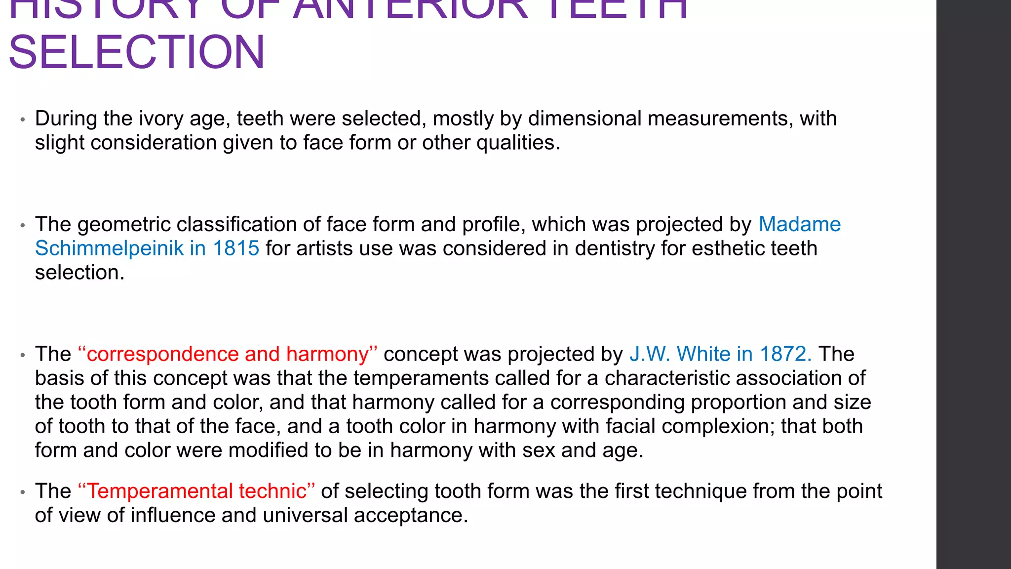 Teeth selection in complete dentures | PPTX