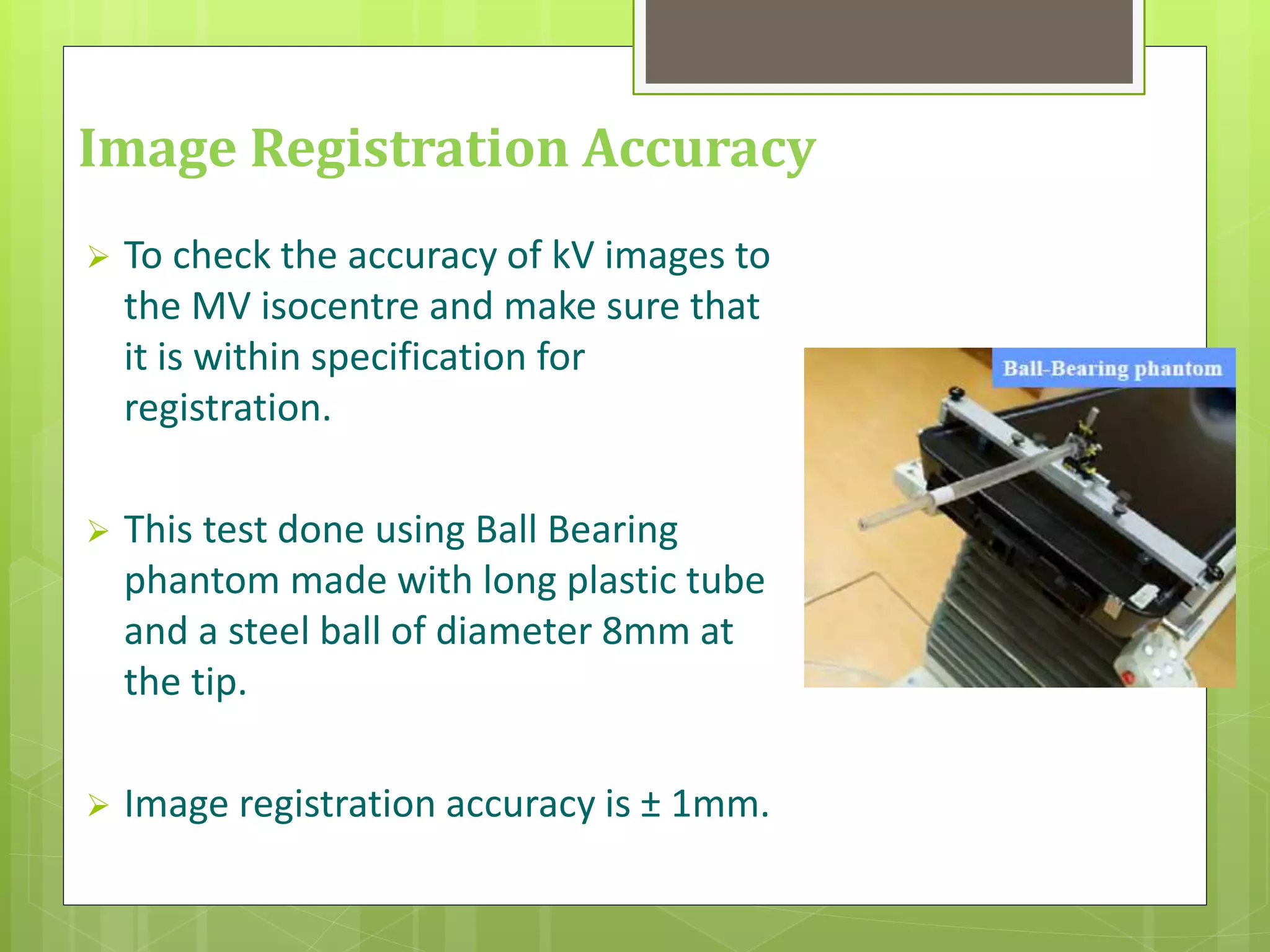CT based Image Guided Radiotherapy - Physics & QA | PPTX | Cameras and Camcorders | Consumer ...