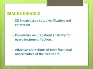 CT based Image Guided Radiotherapy - Physics & QA | PPTX