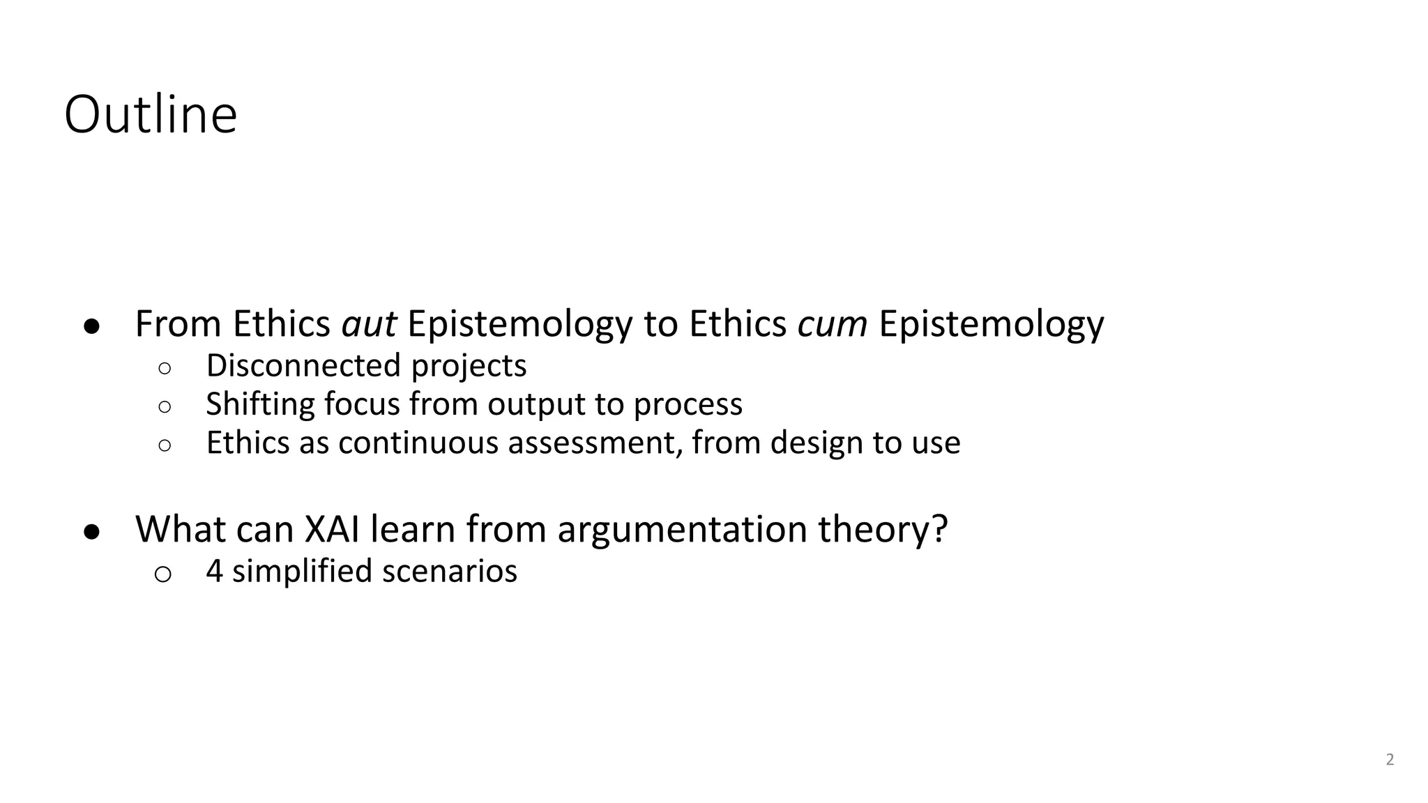 Connecting the ethics and epistemology of AI | PPTX