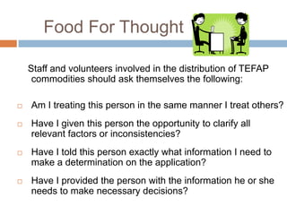 TEFAP Civil Rights | PPTX