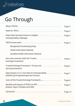 TEFCA- Trusted Exchange Frame work and Common Agreement | PDF