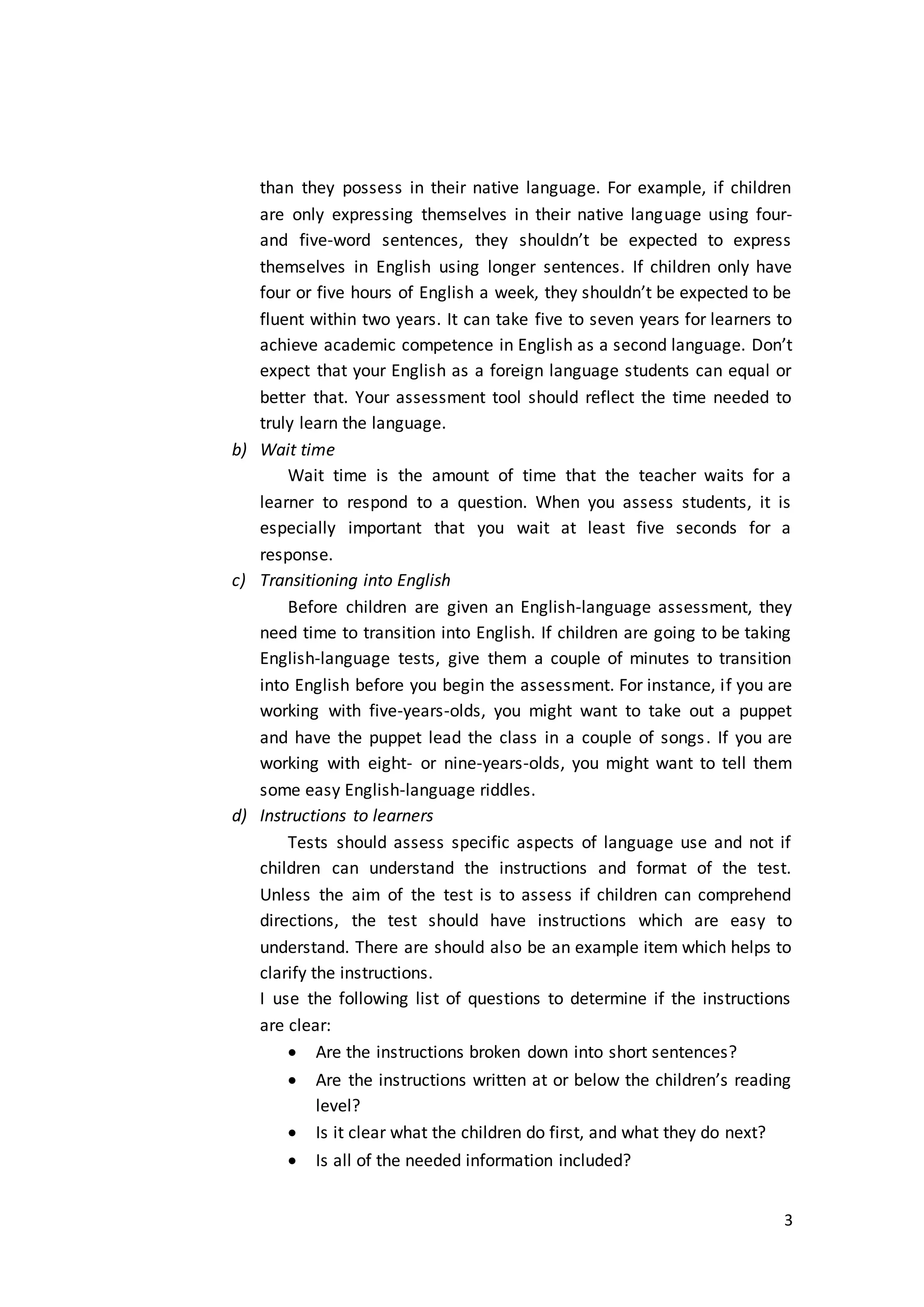 Assessing Young Learner | DOCX