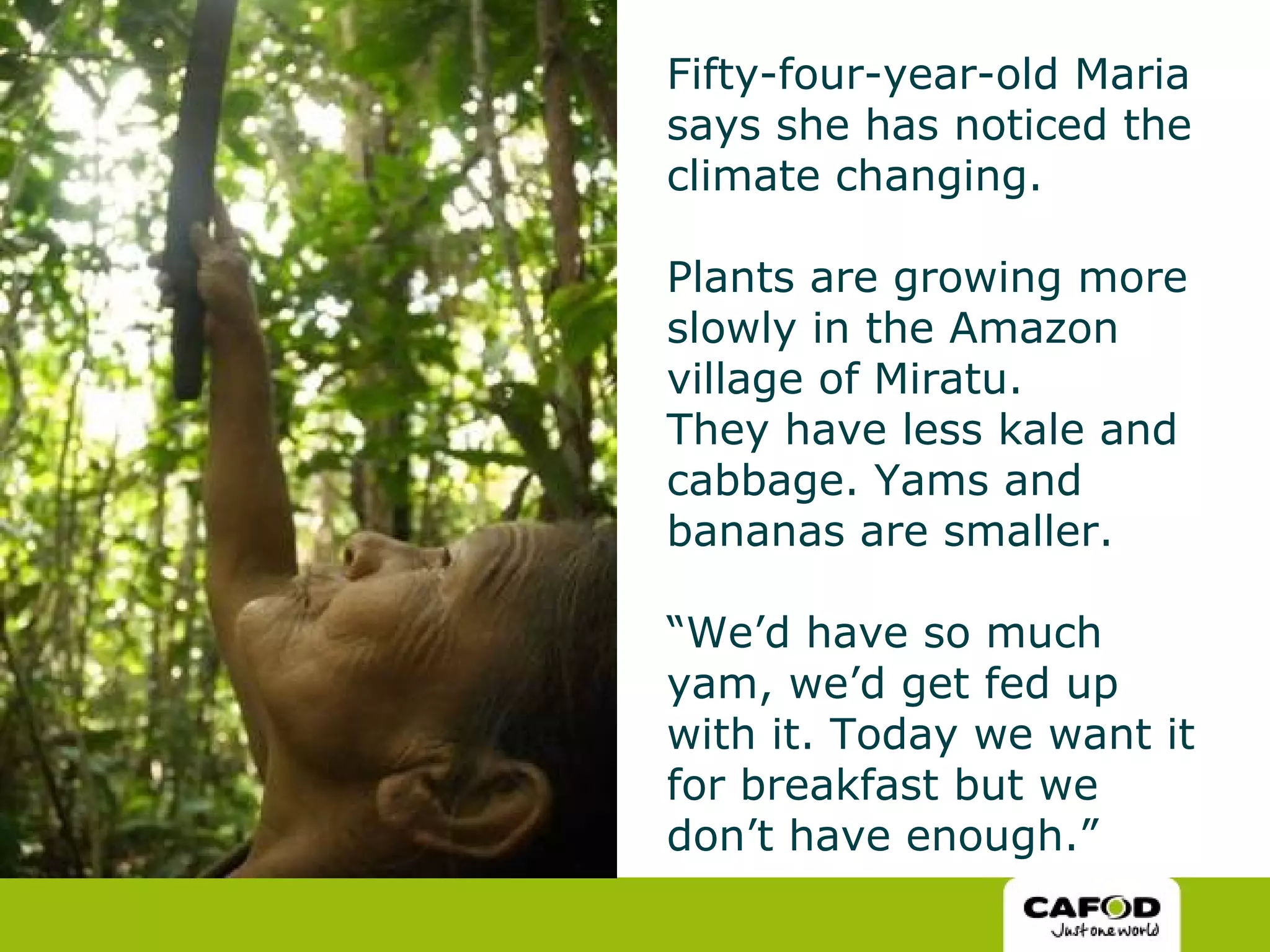 The Amazon's changing climate | PPT