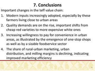Ethiopia’s value chains on the move: The case of teff | PPT