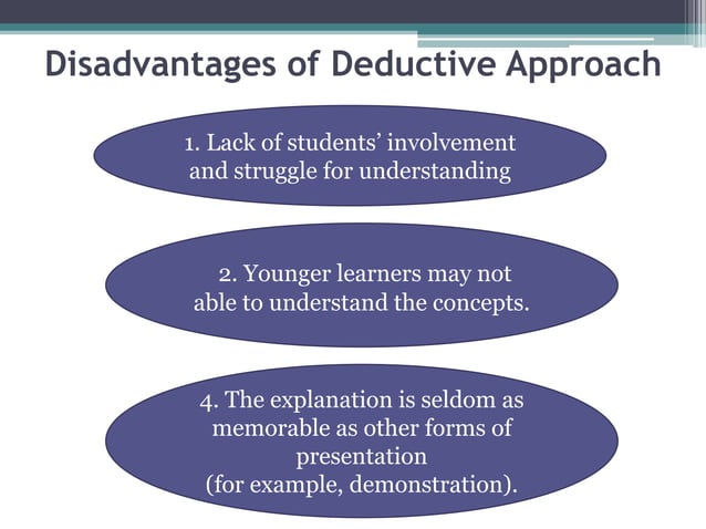 Deductive Approach | PPTX | Education