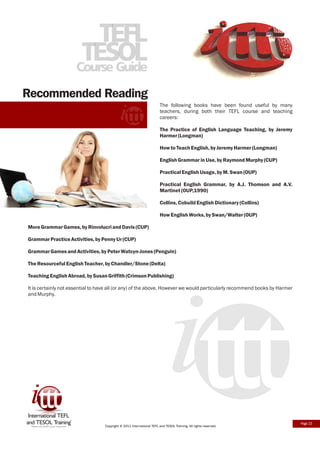 Tefl e-guide | PDF | Professional School | Postgraduate Education