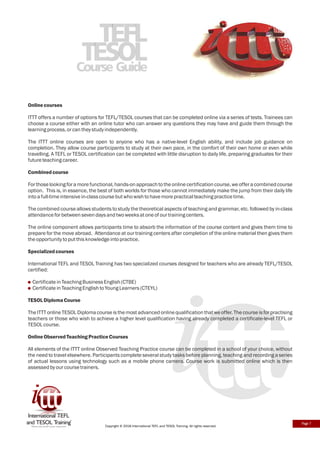 TEFL Brochure | PDF