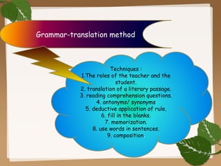 [TEFL] Language Teaching Methods/ Approaches | PPT