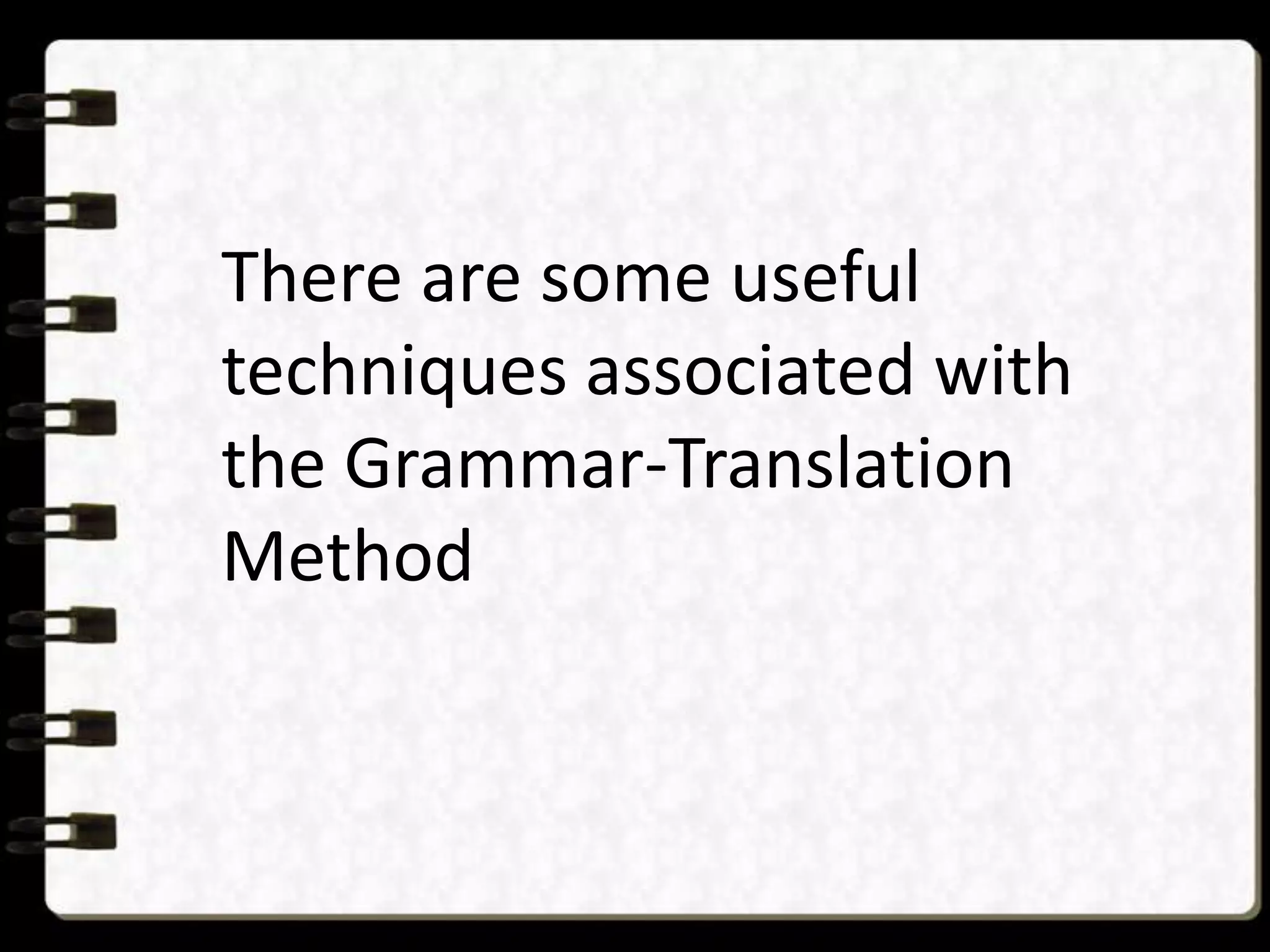 Grammar Translation Method | PPT