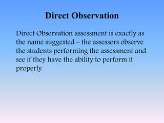 Direct Observation | PPTX