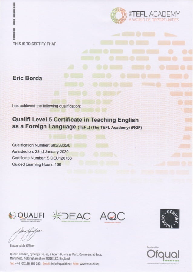 Teaching English as a Foreign Language (TEFL) | PDF