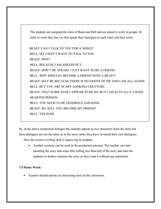 Teaching creative writing skills | PDF