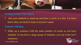 5 Creative ESL Icebreakers to Get To Know Your Students More | PPTX