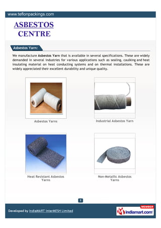 Asbestos Centre, Mumbai, Asbestos Yarn | PDF