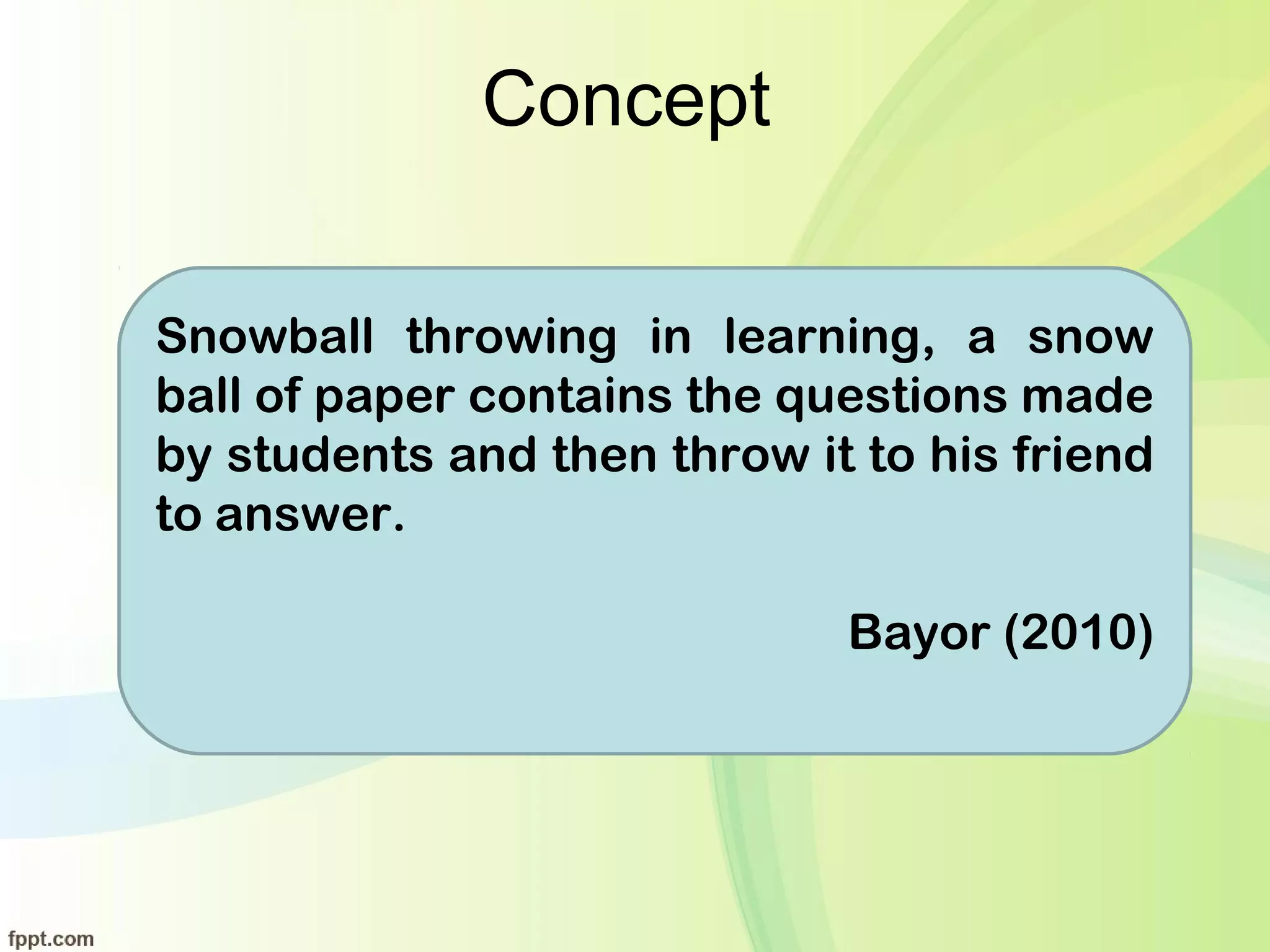Tefl snowball | PPT