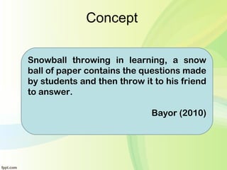 Tefl snowball | PPT