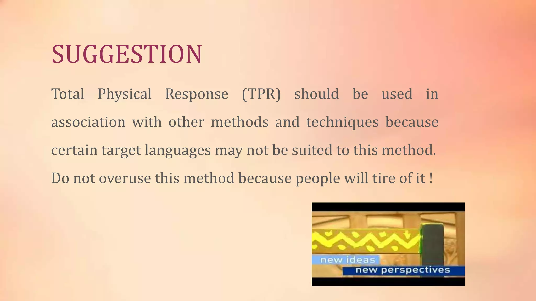 Total Physical Response (TPR Method) | PPTX