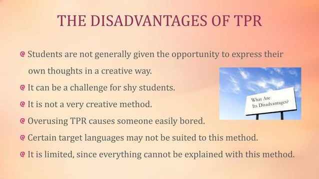 Total Physical Response (TPR Method) | PPTX | Education