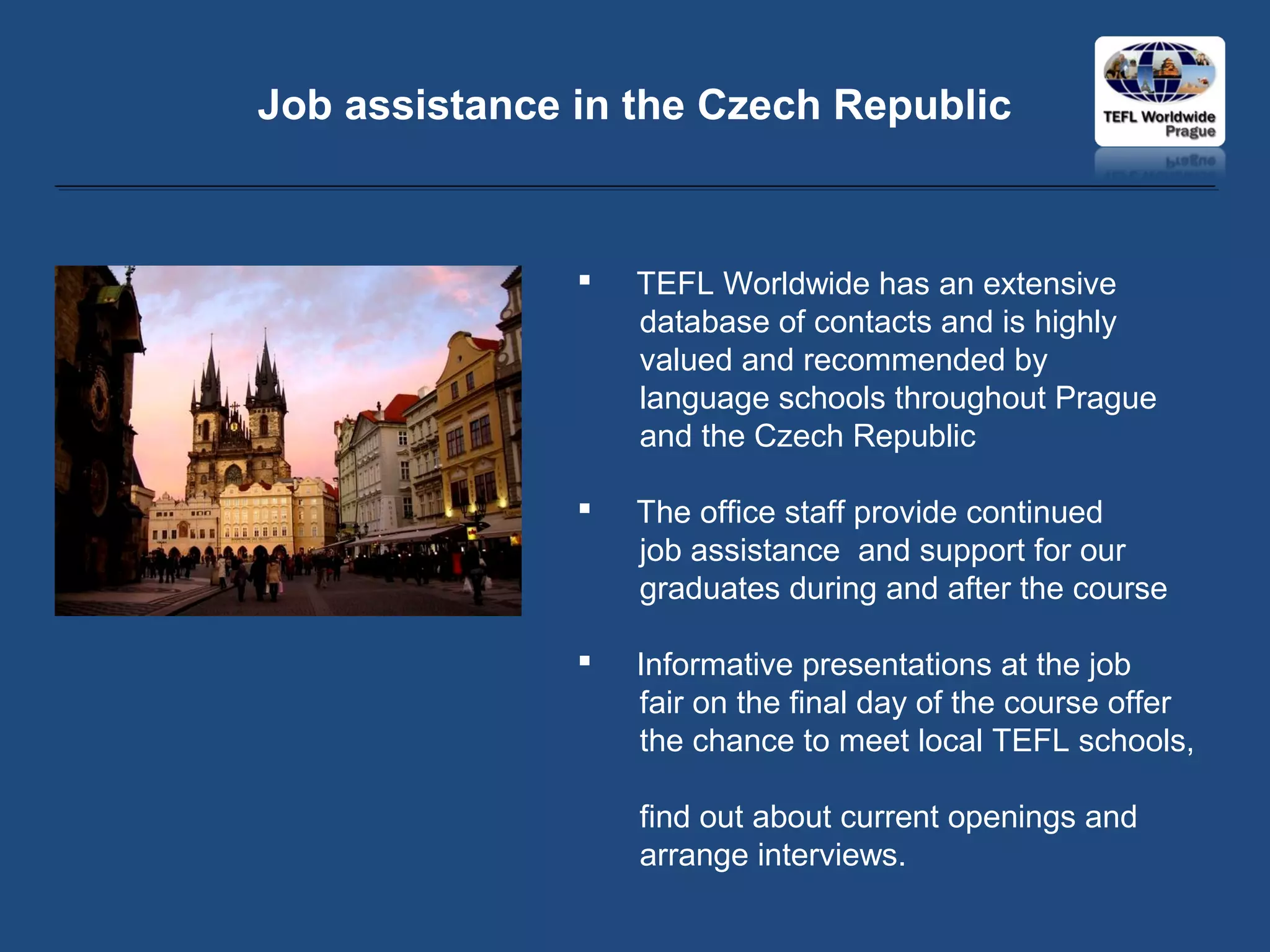 TEFL Worldwide Prague- Teach & Travel Worldwide! | PPT