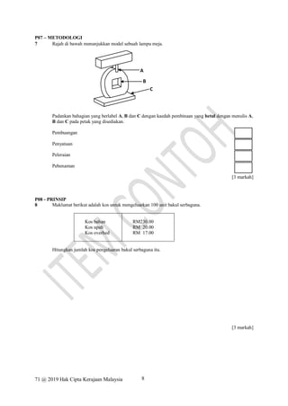 71 Item Contoh RBT PT3 | PDF