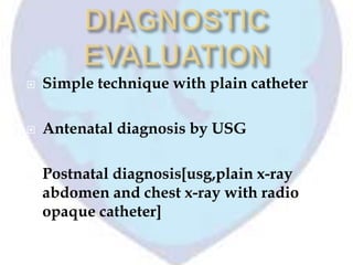 Tracheo Esophageal Fistula(TEF) | PPTX