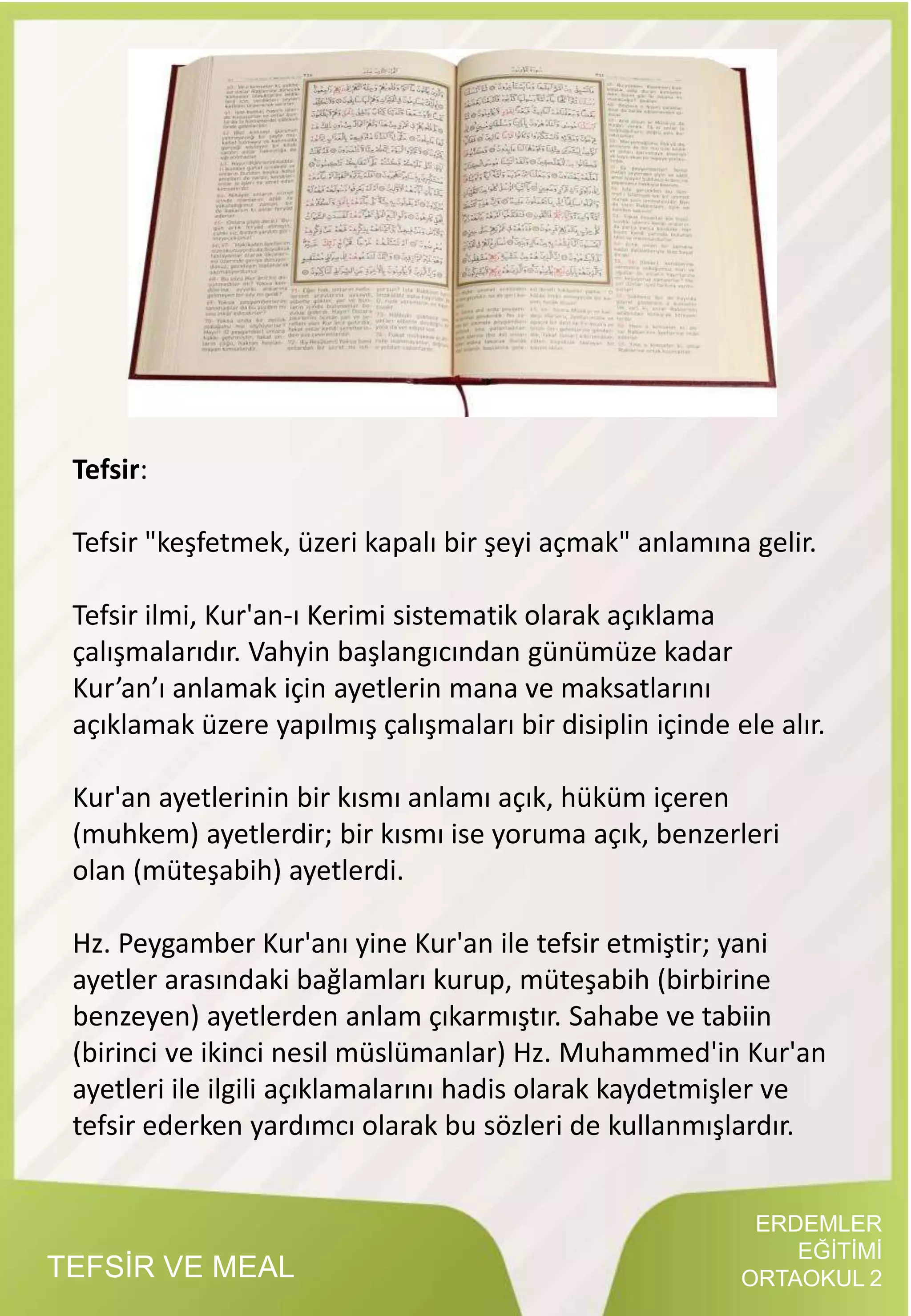 Tefsir ve Meal | PDF