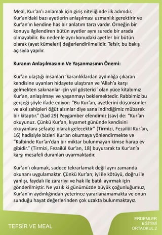 Tefsir ve Meal | PDF
