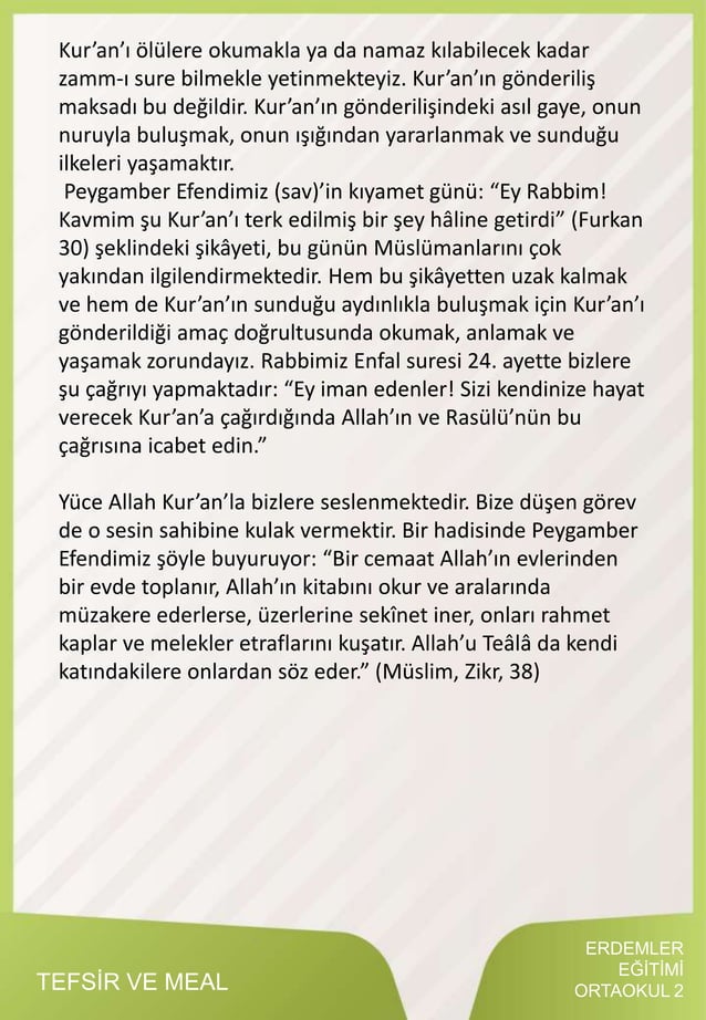 Tefsir ve Meal | PDF