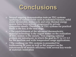 TEG MODULE | PPT