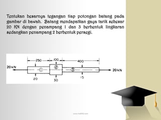 tegangan-dan-regangan mekanika bahan teknik sipil | PDF