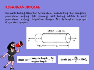 tegangan-dan-regangan mekanika bahan teknik sipil | PDF