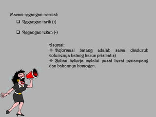 tegangan-dan-regangan mekanika bahan teknik sipil | PDF
