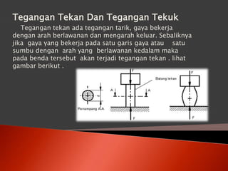 MEKANIKA TEKNIK - TEGANGAN | PPTX