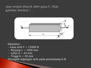 MEKANIKA TEKNIK - TEGANGAN | PPTX