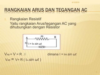 Tegangan dan Arus AC | PPTX