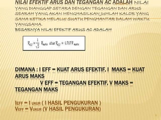 Tegangan dan Arus AC | PPTX