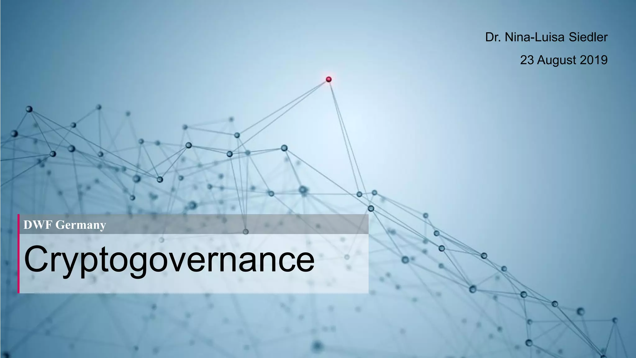 Governance: The Wharton Cryptogovernance Disclosure Questionnaire | Dr ...