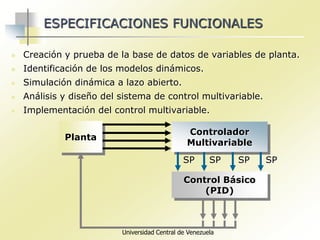 Diseño de un controlador multivariable en ambiente Windows | PPTX